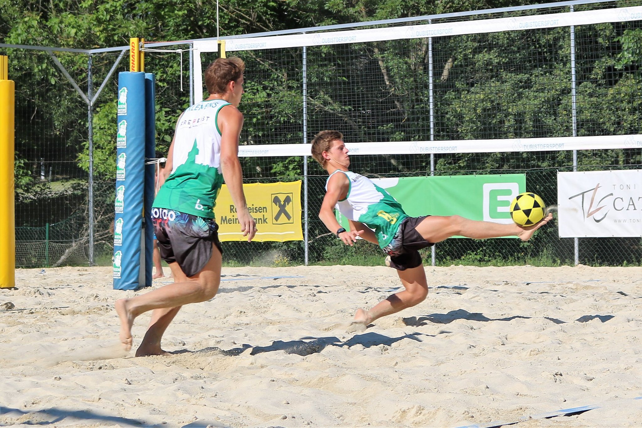 Footvolley: Grazer Sieg nach der Pause - Graz