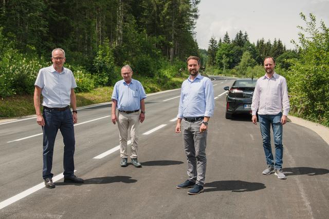 B99 Katschberg Straße: Straße saniert und Hang gesichert - Lungau
