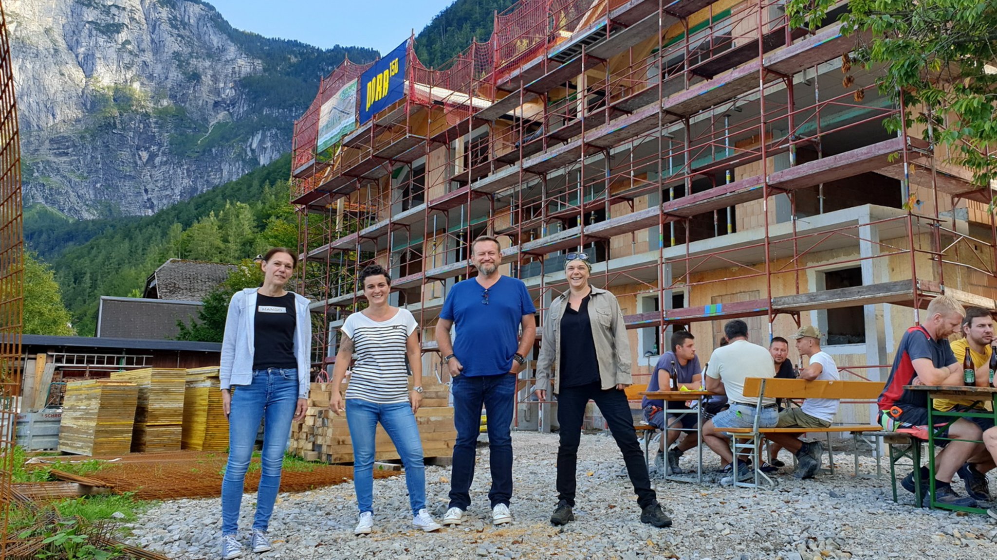 Boutiquehotel „Strand“ in Hallstatt feiert Dachgleiche - Salzkammergut