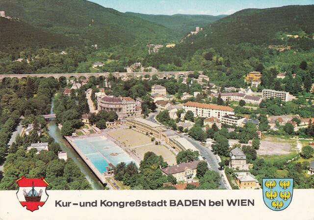 Damals & Heute DAS THERMALSTRANDBAD in BADEN bei WIEN um 1925 bis 2020 ...