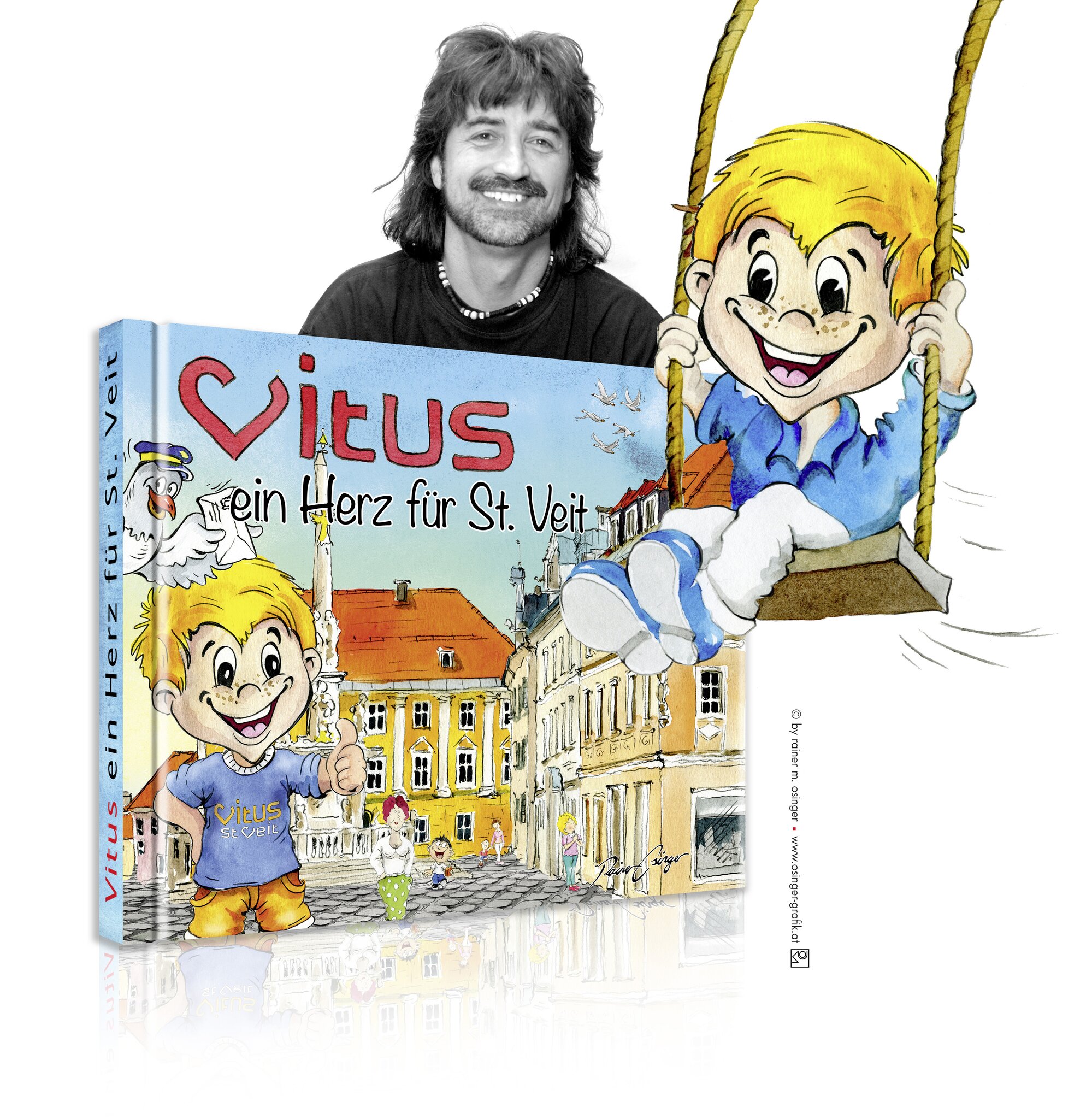 St. Veit: Rainer M. Osinger entwarf das Maskottchen "Vitus" - St. Veit