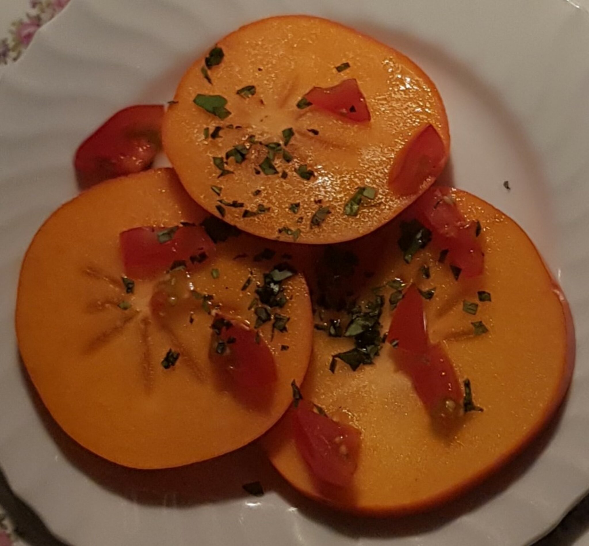 Rezept: Rezept Kakifrucht-Vorspeise - Favoriten