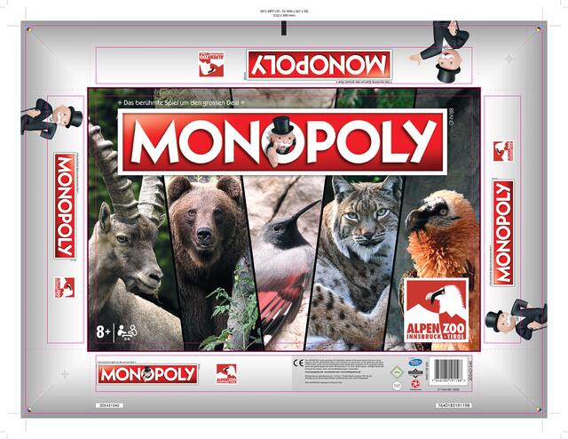 Alpenzoo Innsbruck stellt Monopoly vor: Monopoly jetzt auch mit ...