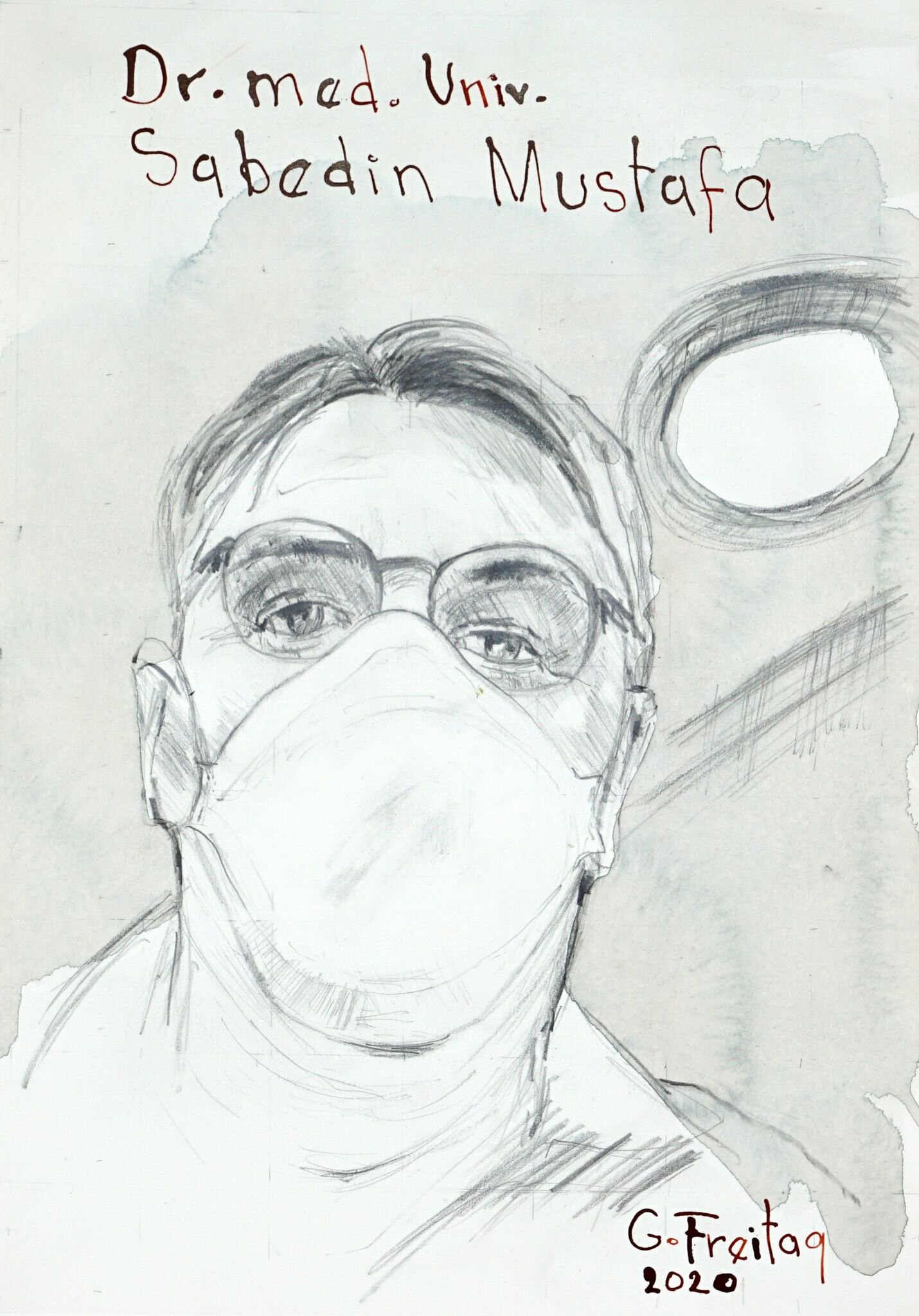 CORONAVIRUS: LINZER KÜNSTLER GAZMEND FREITAG ZEICHNET SEINEN BRUDER Dr ...