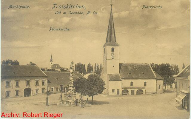 Archiv: Damals & Heute: Der HAUPTPLATZ in TRAISKIRCHEN von 1400 - 2020 ...