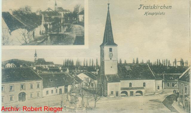 Archiv: Damals & Heute: Der HAUPTPLATZ in TRAISKIRCHEN von 1400 - 2020 ...
