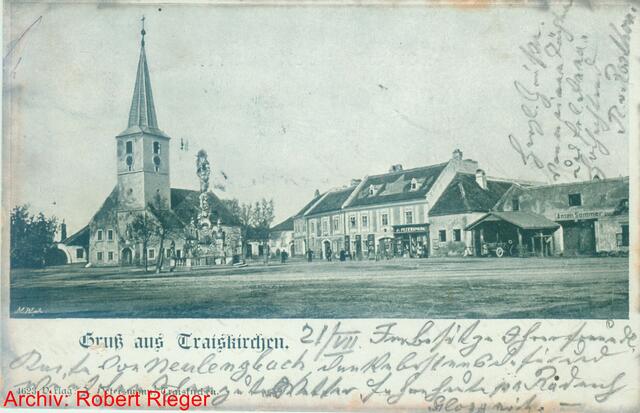 Archiv: Damals & Heute: Der HAUPTPLATZ in TRAISKIRCHEN von 1400 - 2020 ...