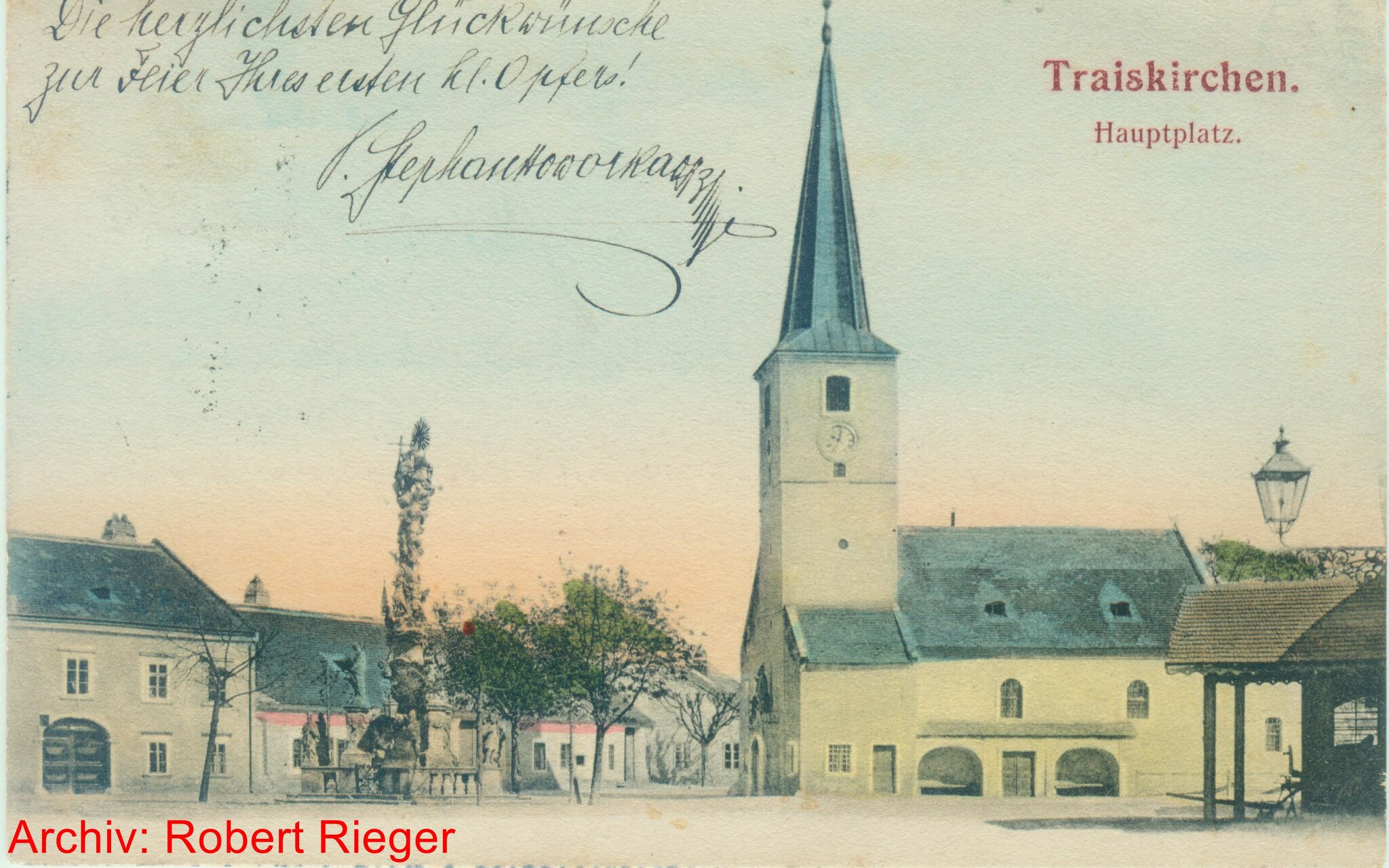 Archiv: Damals & Heute: Der HAUPTPLATZ in TRAISKIRCHEN von 1400 - 2020 ...