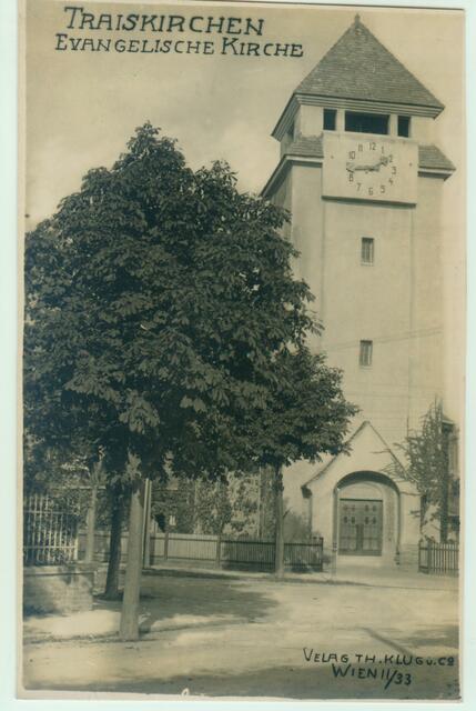Archiv: Damals & Heute: EVANGELISCHE KIRCHE TRAISKIRCHEN 1861 bis 2020 ...