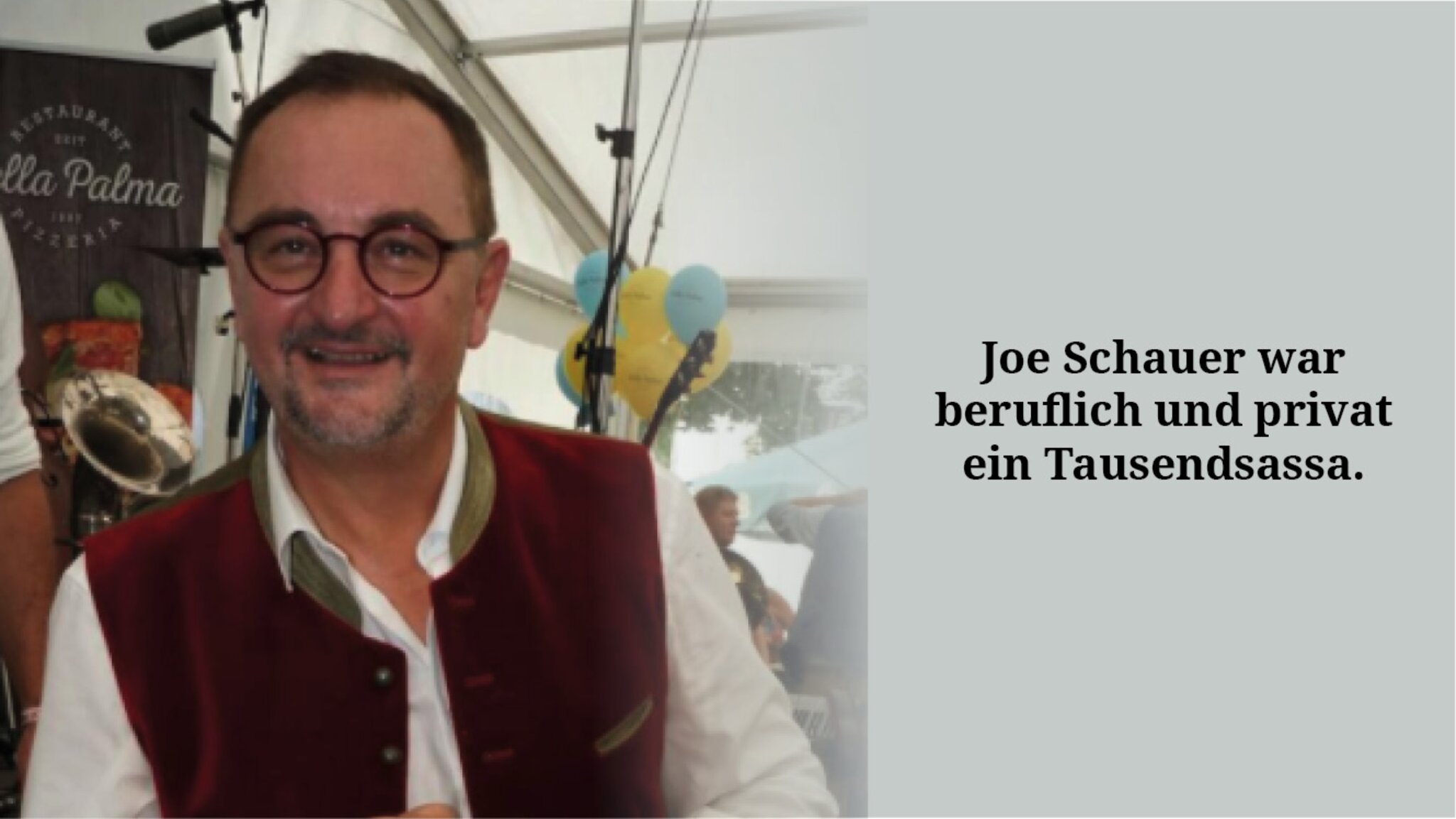 Nachruf: Nachruf auf Freund Josef "Joe" Schauer - Tennengau