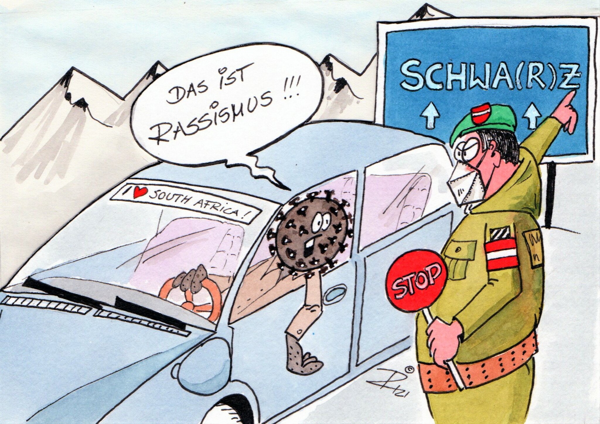 Romans Cartoon der Woche: Jeder Tiroler plötzlich mit ...