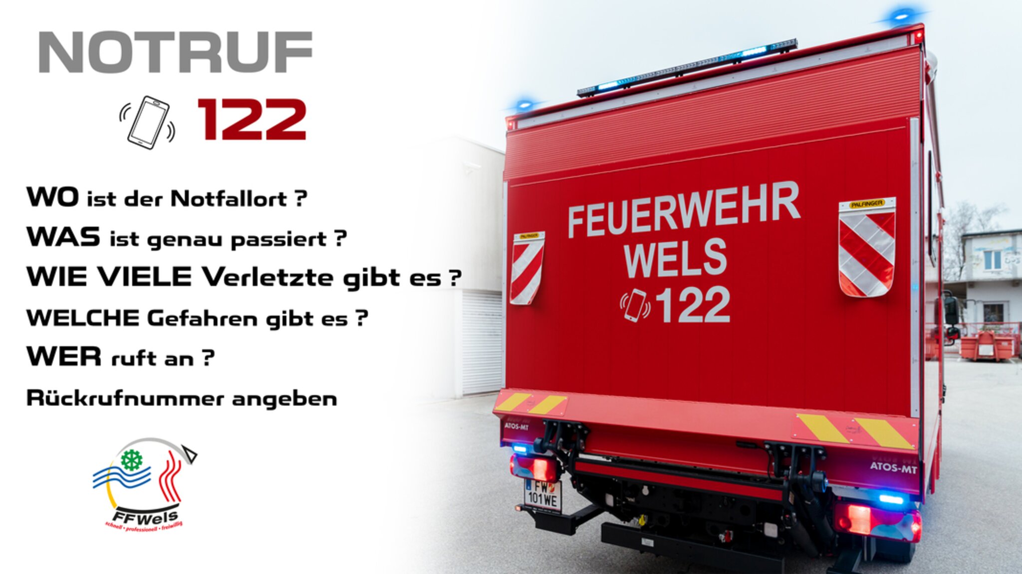 Feuerwehr Wels: Auf das kommt es beim Feuerwehr-Notruf an - Wels & Wels ...