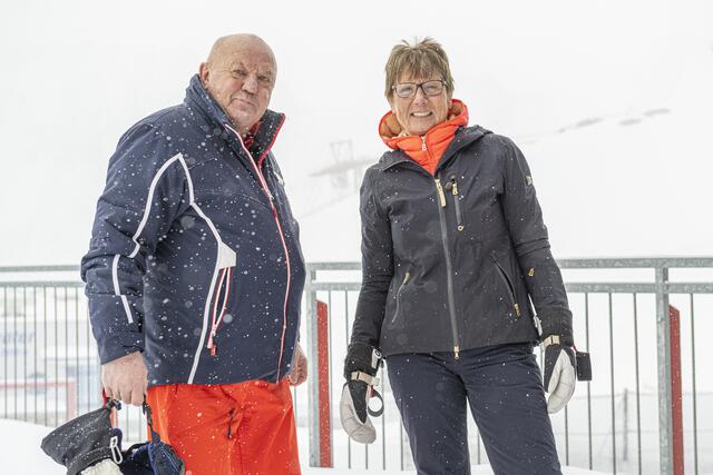 Bergwelten-Dreh: Annemarie Moser-Pröll und David Zwilling am ...