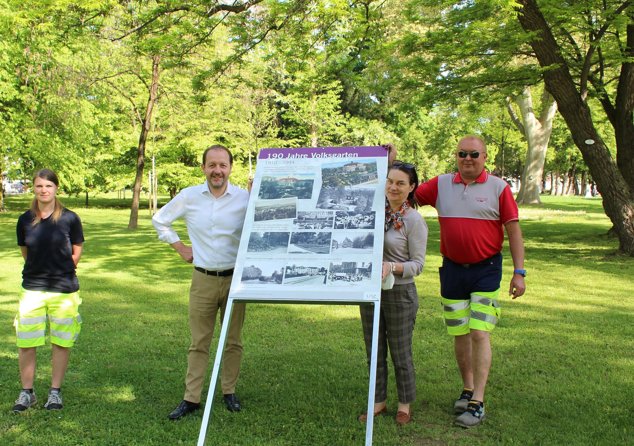 Linzer Volksgarten: Zehn Schautafeln erzählen die Geschichte des Parks ...