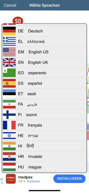 App-Tipp: 50 Sprachen – 50 Languages – Ein guter Einstieg in eine neue ...