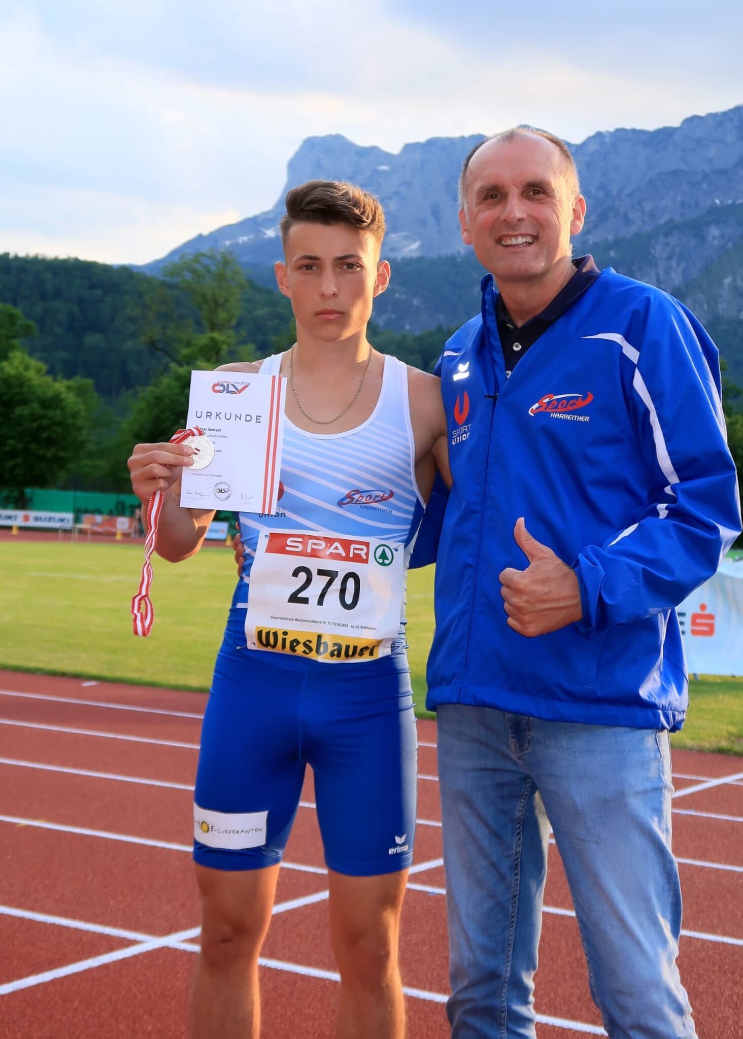 Läufer aus Grein: Samuel Leitner ist Jugend-Vizestaatsmeister über 800 ...