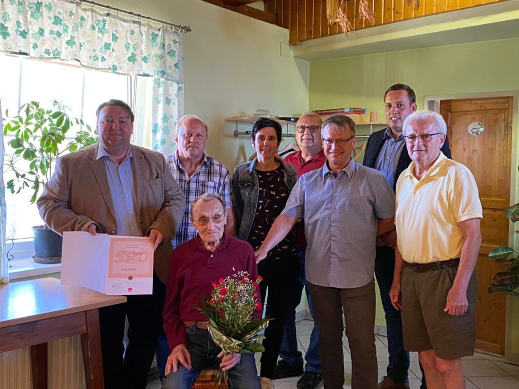Karl Haller aus Klostermarienberg: Ehrenabzeichen und Gratulation zum ...