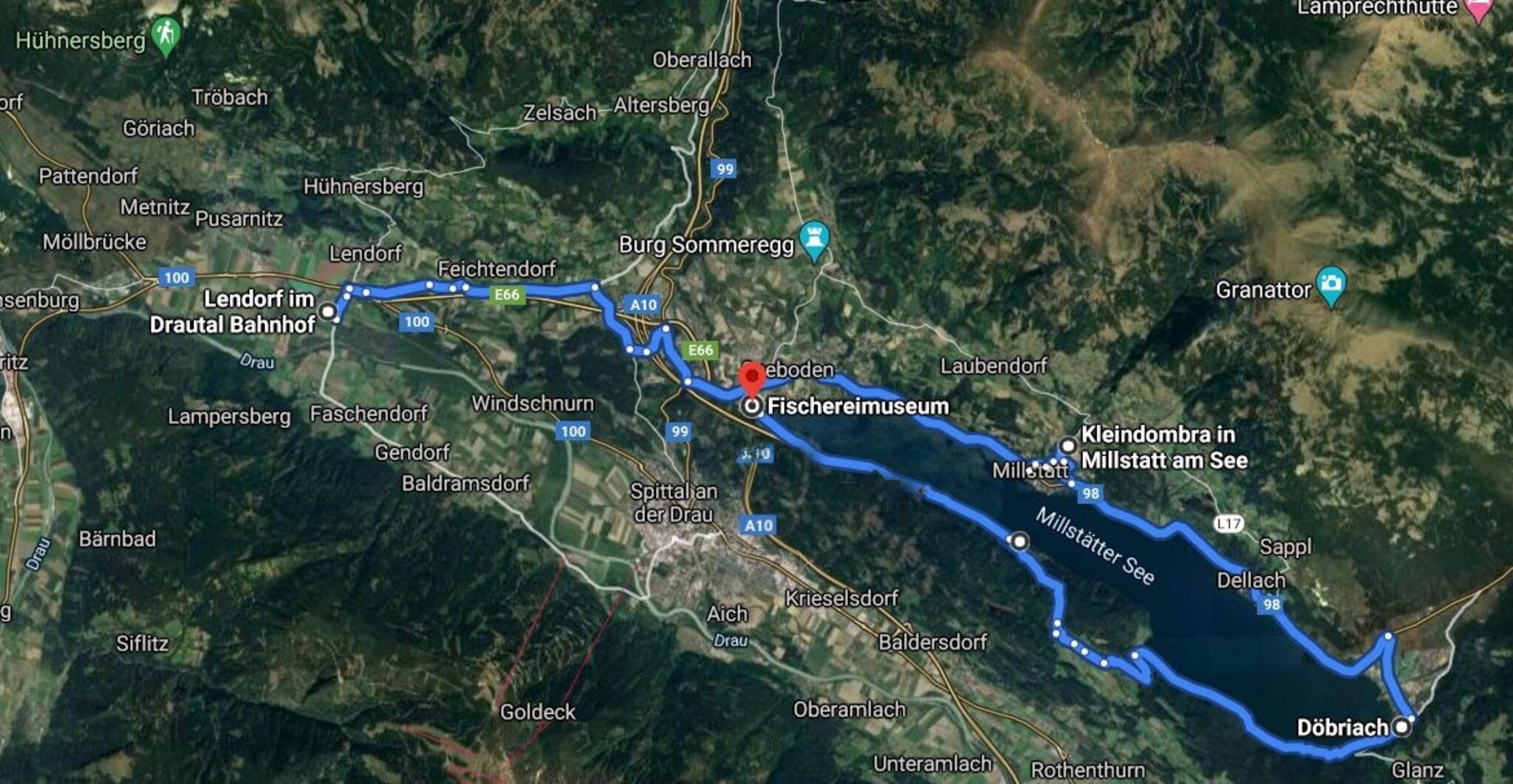 Millsttter See Karte