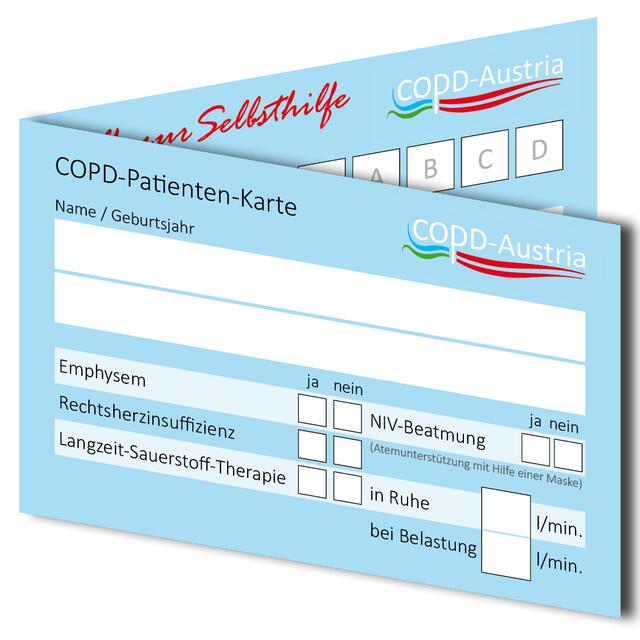 Patientenkarte für Menschen mit COPD: Damit im Notfall schnell geholfen ...