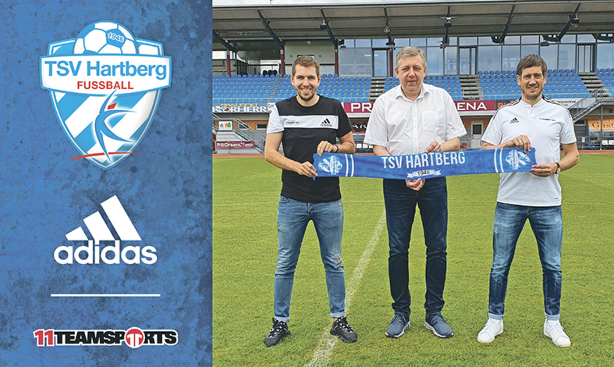 TSV Hartberg - 75 Jahre: Neue Partnerschaft mit 11teamsports und adidas ...