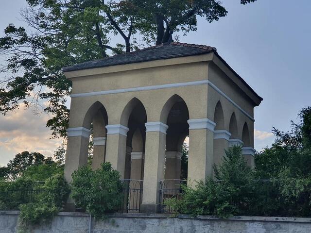 Archiv ...: Damals & Heute: BADEN: Schloss Braiten mit Pavillon und ...