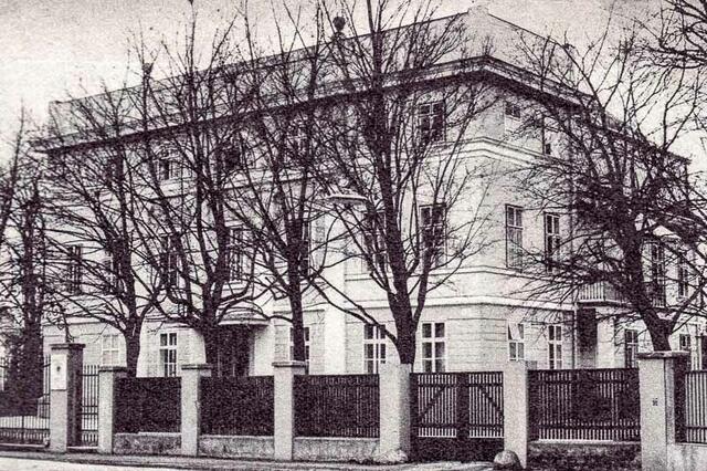 Archiv ...: Damals & Heute: BADEN: Schloss Braiten mit Pavillon und ...