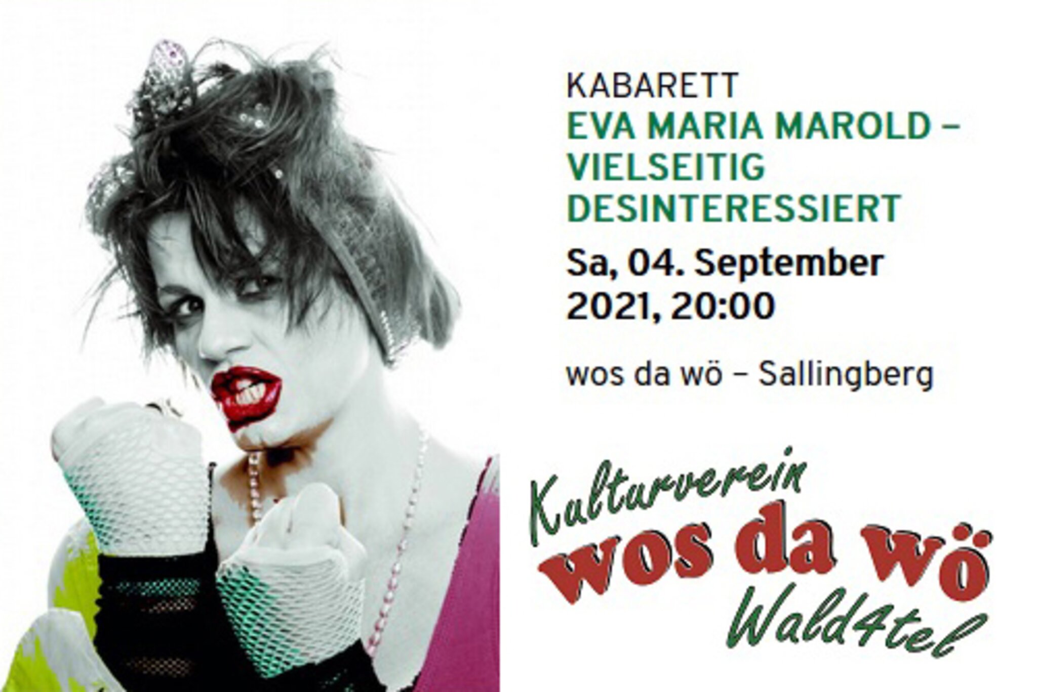 Kabarett: Eva Maria Marold mit neuem Programm zu Gast in Sallingberg ...