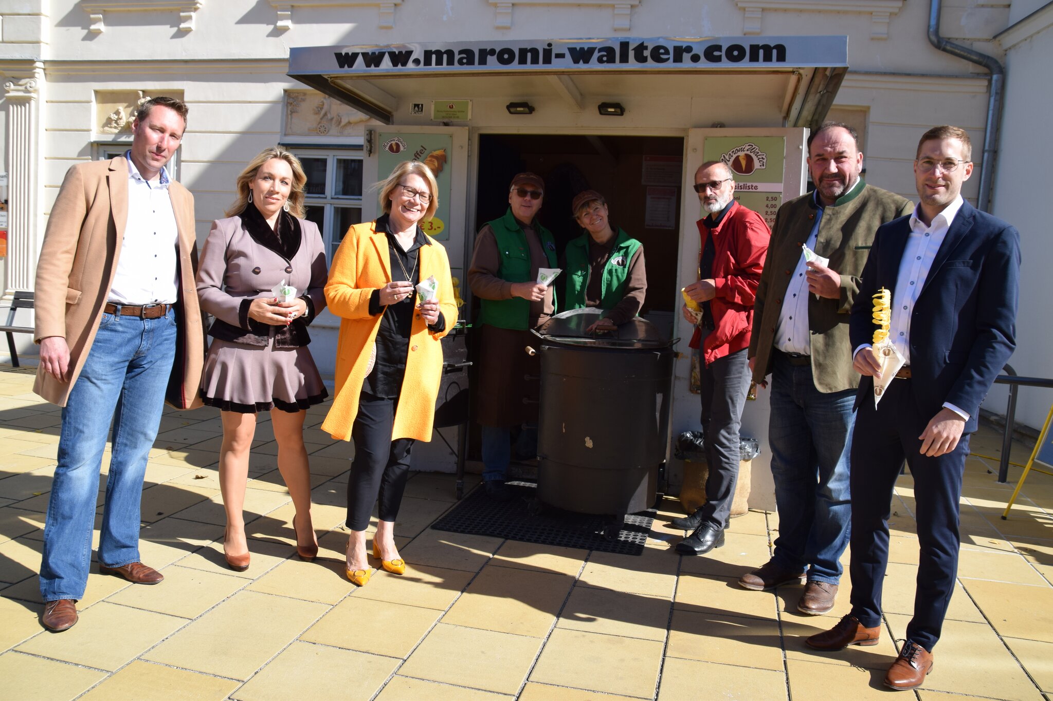 Grätzl-Oase: Nach dem Eis kommen Maroni & Co. in Langenzersdorf ...