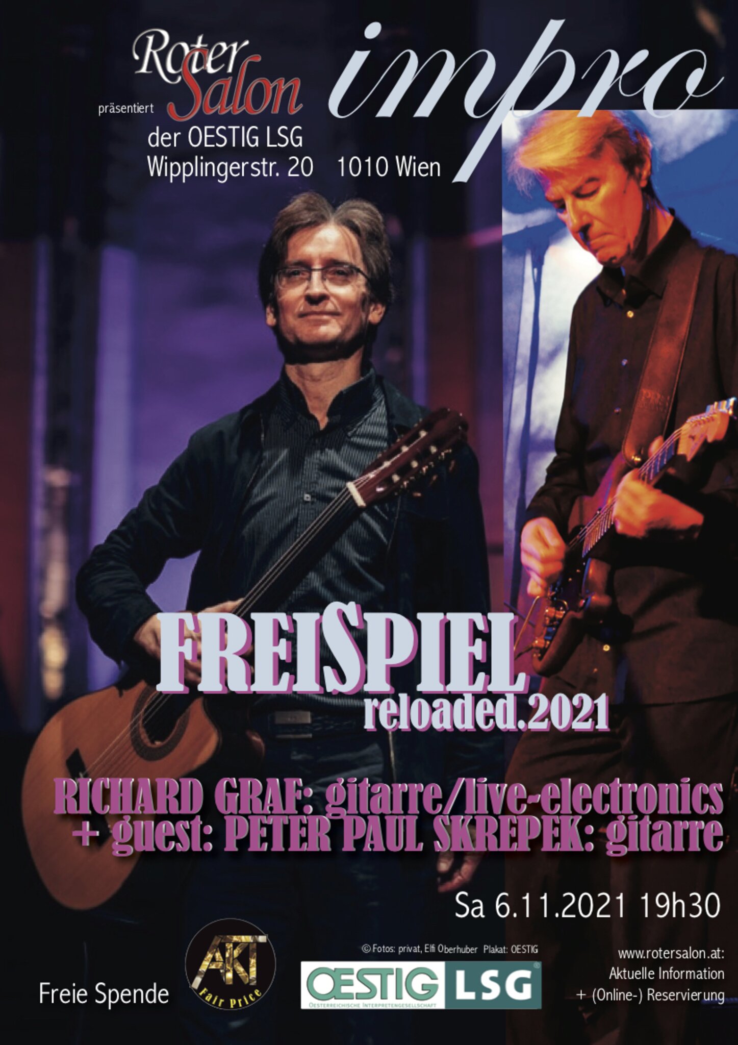 Gitarren-Konzert in Wien Innere Stadt: FreiSpiel reloaded.2021 – Die ...