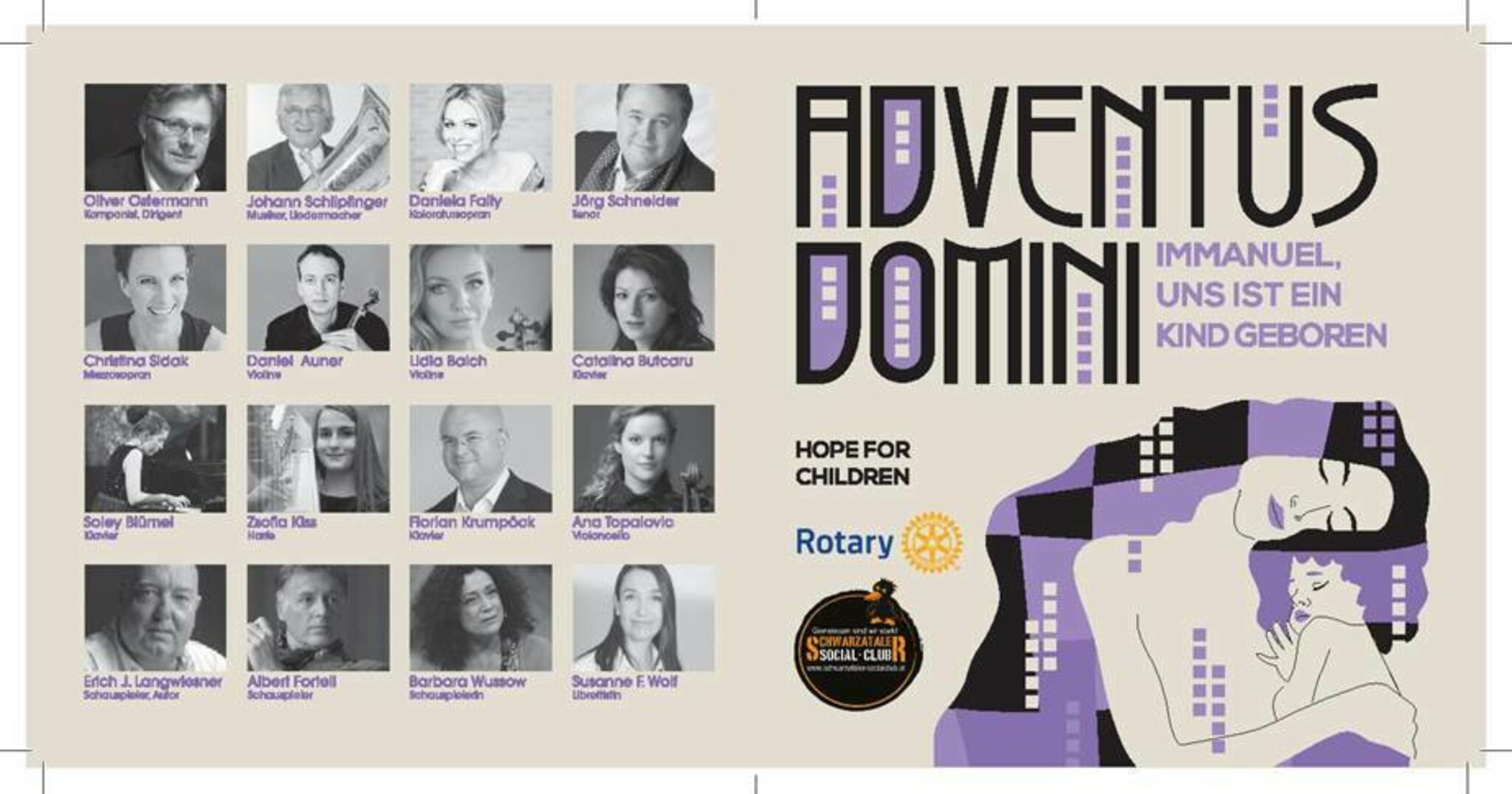 Viele namhafte Künstler, ein Ziel: Adventus Domini – die Charity-CD für ...