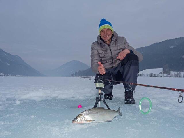 Weissensee: Eisiger Fisch aus dem Weissensee - Villach Land