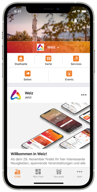 Cities-App: Weiz hat eine neue App - Weiz