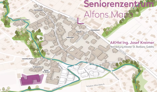 Marktgemeinde Gablitz, Zentrum: Ein neuer Ortskern ist im Entstehen ...