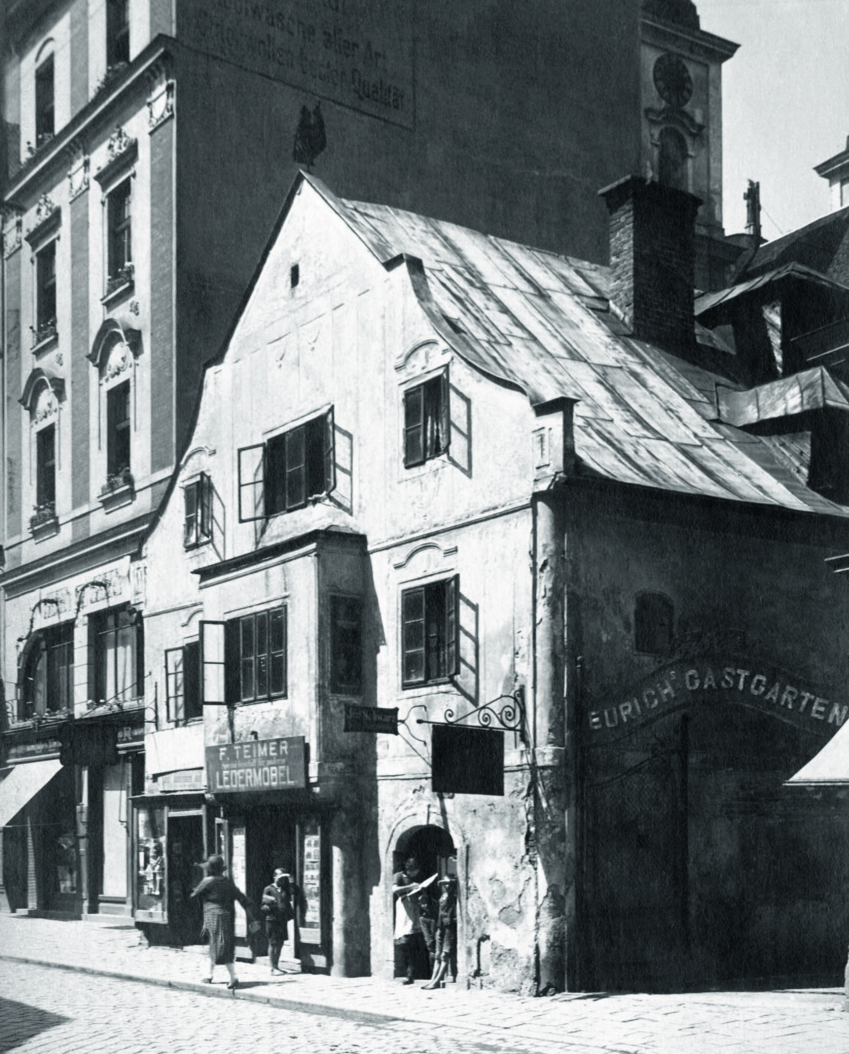 Archiv der Stadt Linz: Damals 1925: Handwerkerhaus am Graben - Linz