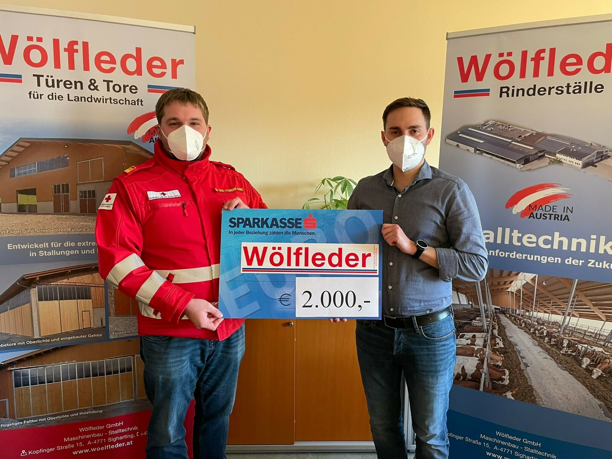 Weihnachtsspende: Firma Wölfleder unterstützt Rotes Kreuz mit 2.000 ...