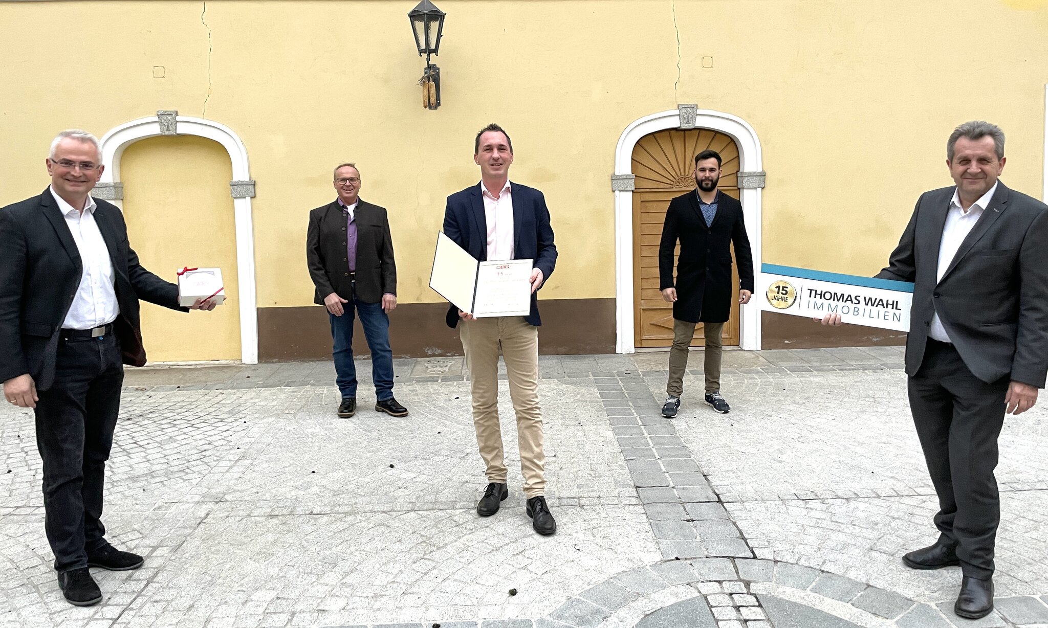 WKO gratulierte: Thomas Wahl Immobilien feiert 15-jähriges Jubiläum - Enns