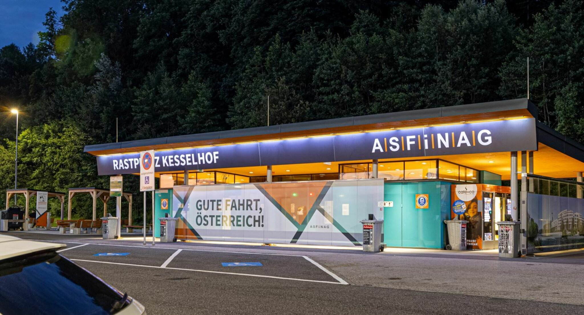 Asfinag: Grün und entspannt rasten auf der A 5 - Mistelbach