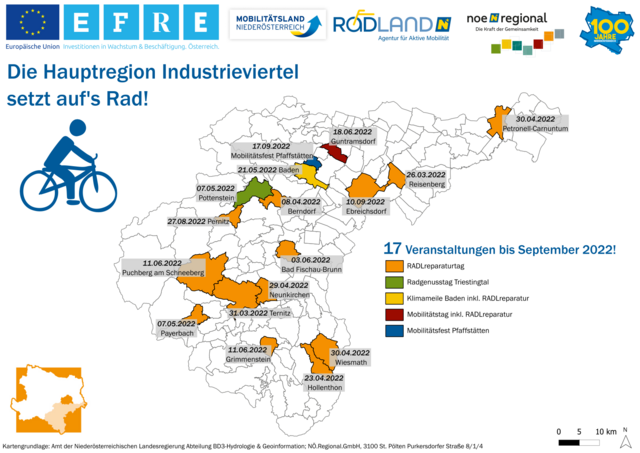 Petronell-Carnuntum: Das Industrieviertel setzt auf’s Rad - Bruck an der Leitha