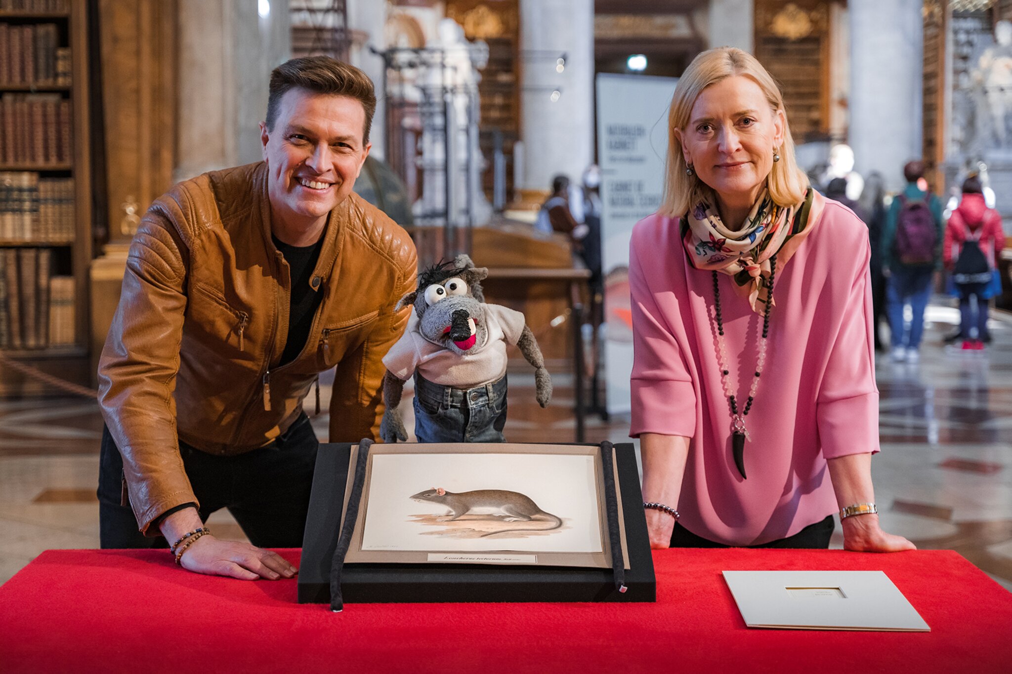 Rolf Rüdiger: Eine Ratte übernimmt die Patenschaft für ein Aquarell ...