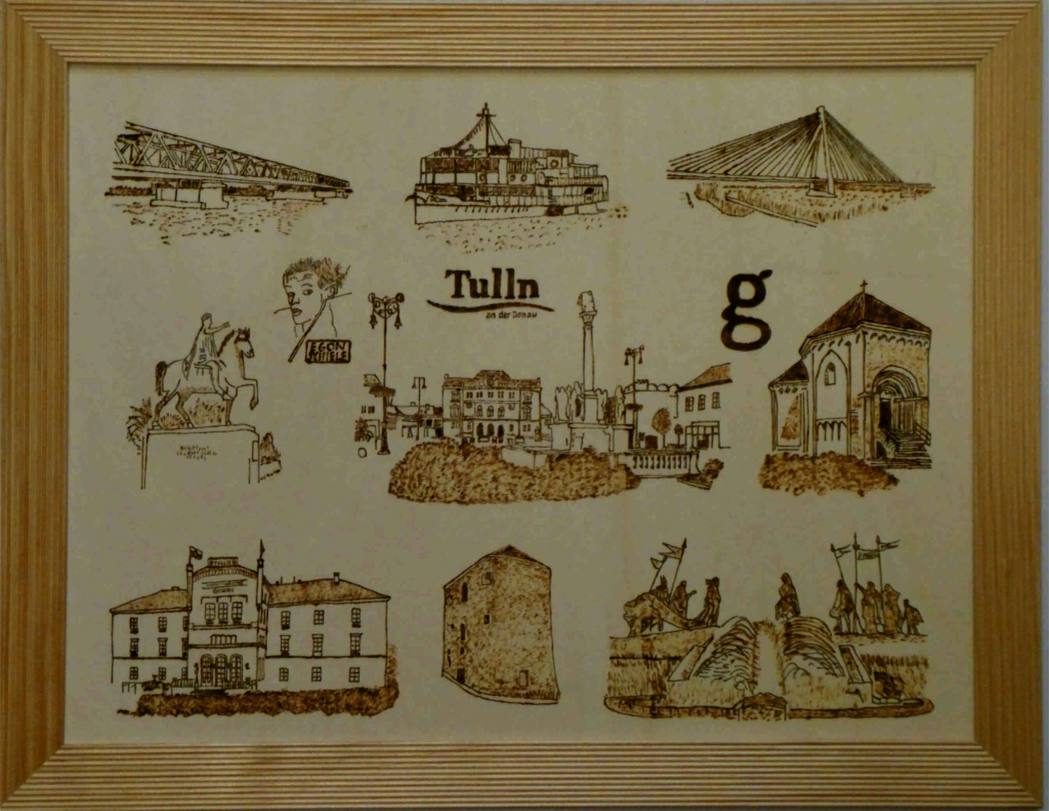 Tulln: Franz Wallner hat Brandmalerei für sich als Hobby entdeckt - Tulln