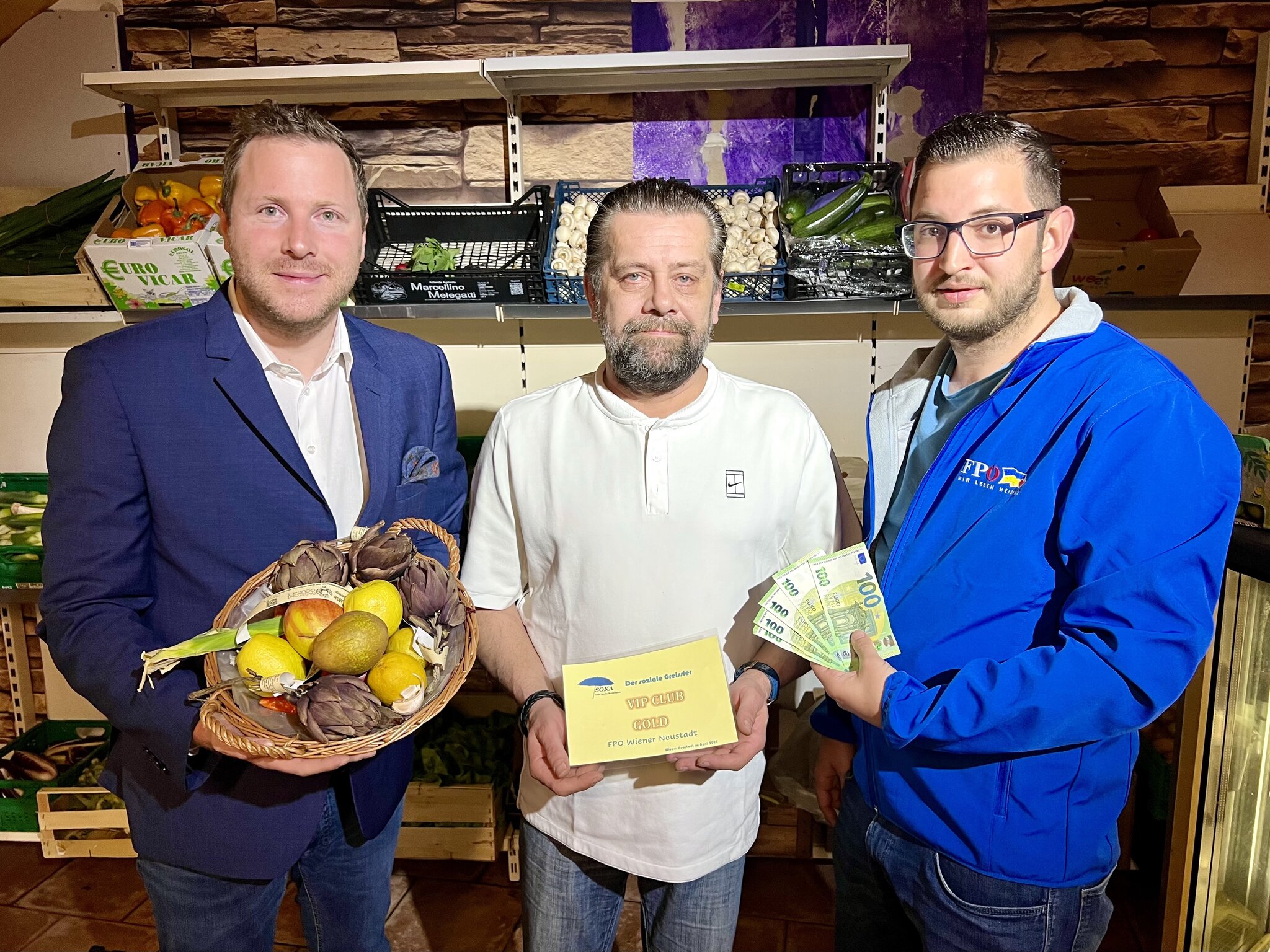 Für viele wird es knapp: Spende der Stadt-FPÖ an Sozialen Greissler ...