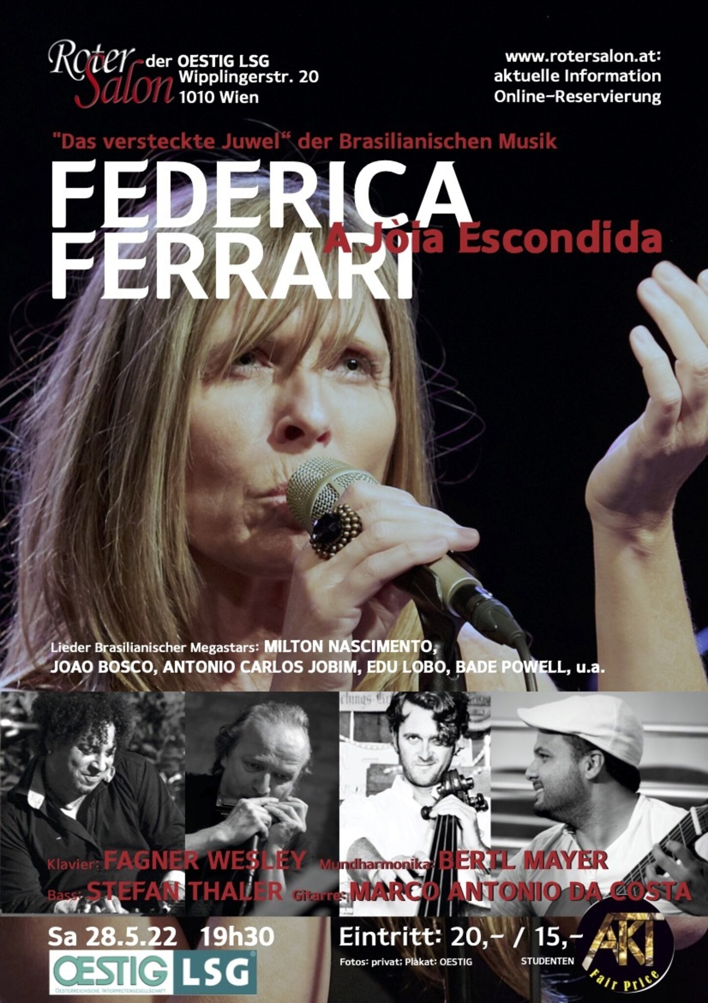 Konzert Wien Innere Stadt, 28.5.22: Brasilianisch: FEDERICA FERRARI ...