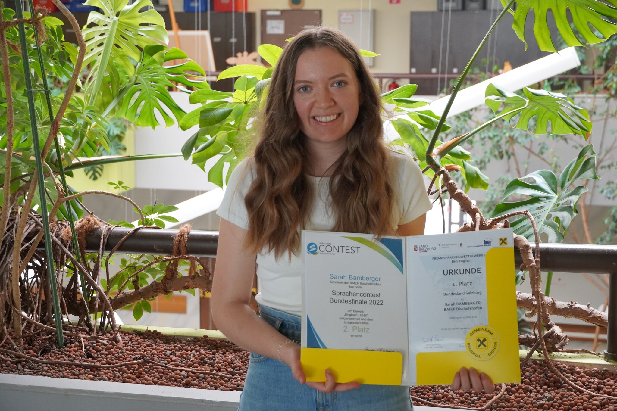 Bundesfinale des Sprachencontests: Platz zwei für Sarah Bamberger - Pongau