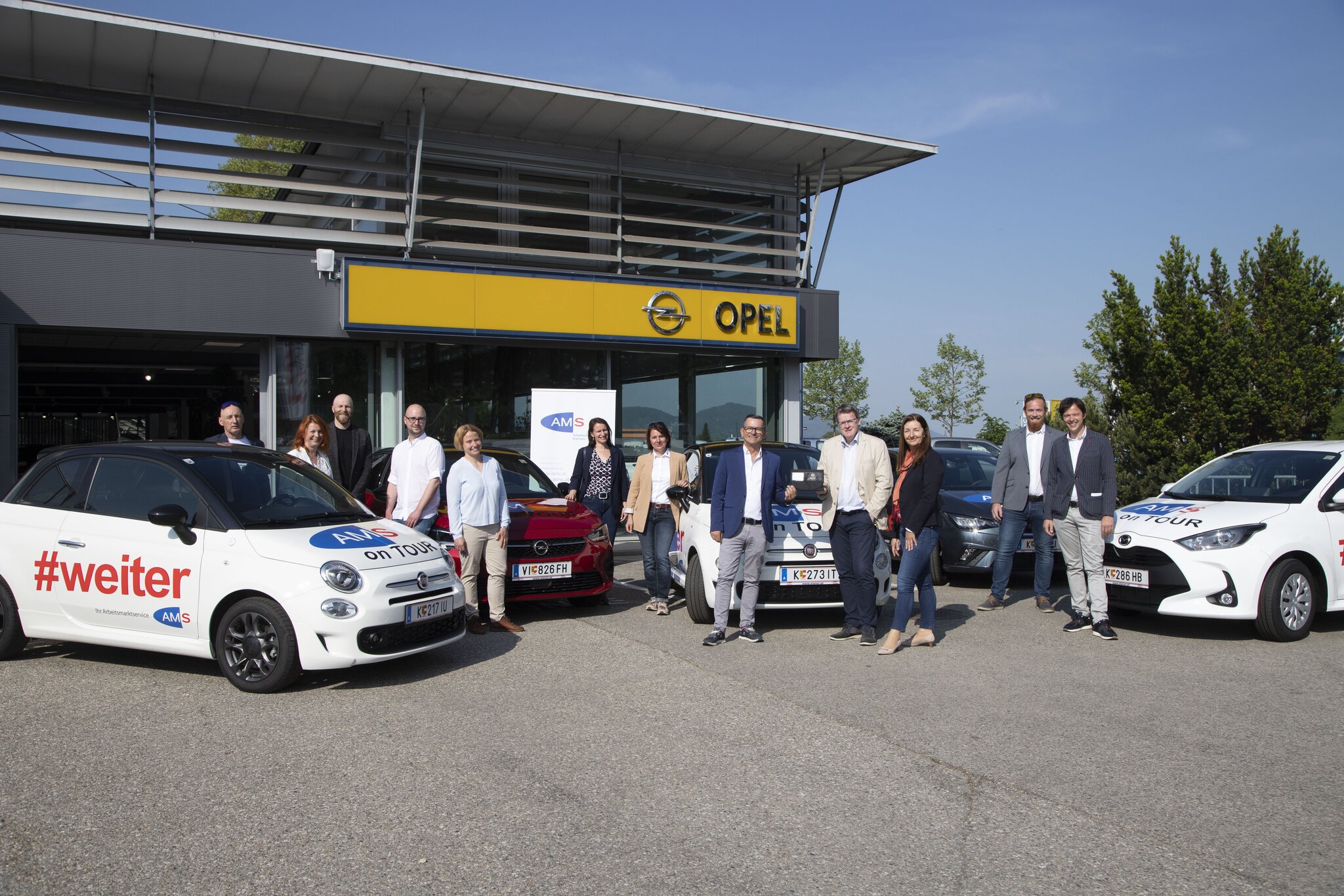 Start der AMS Business Tour: Das Arbeitsmarktservice nimmt Fahrt auf ...