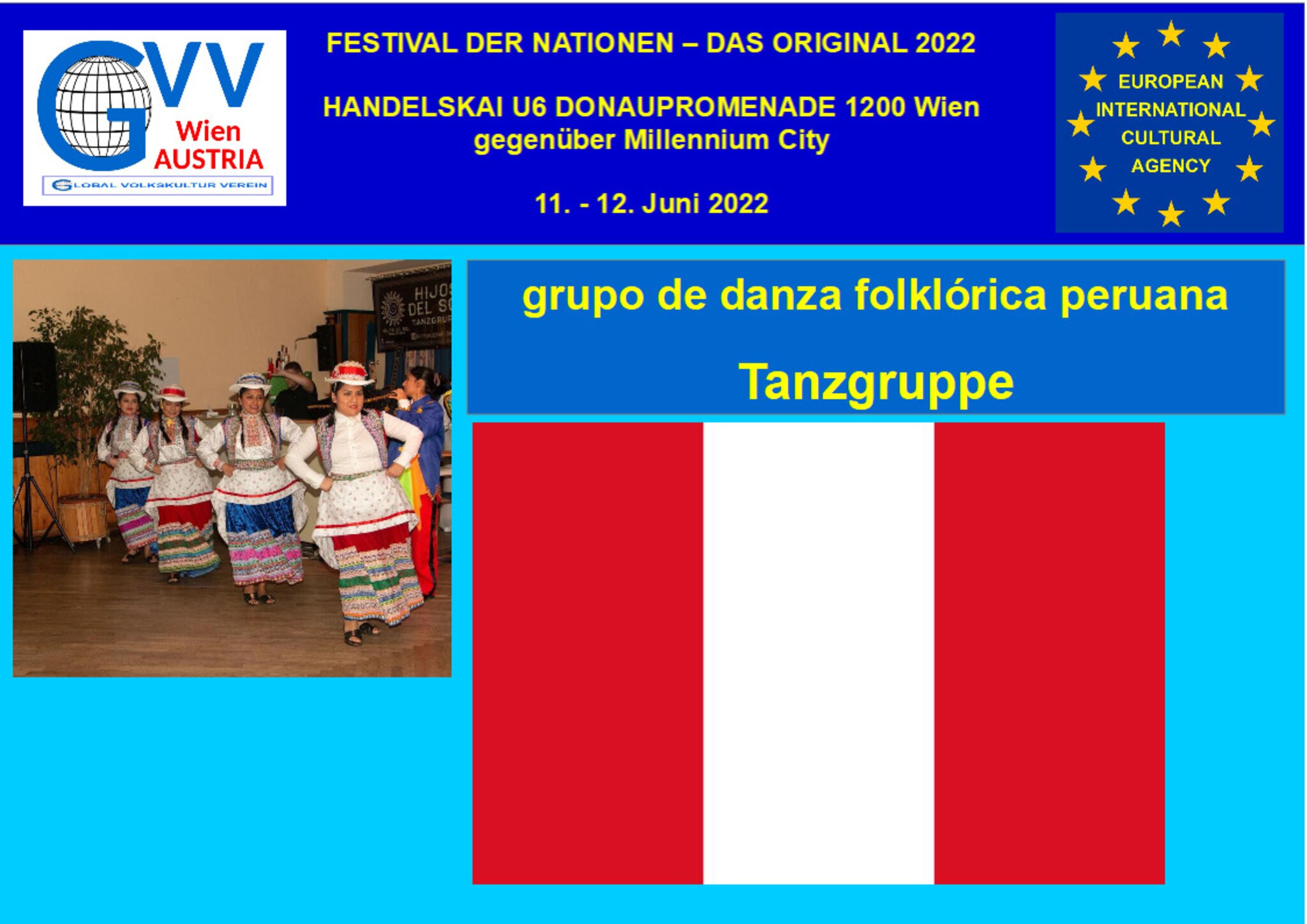 Festival der Nationen - Das Original 2022: Tanzgruppe aus Peru - Wien