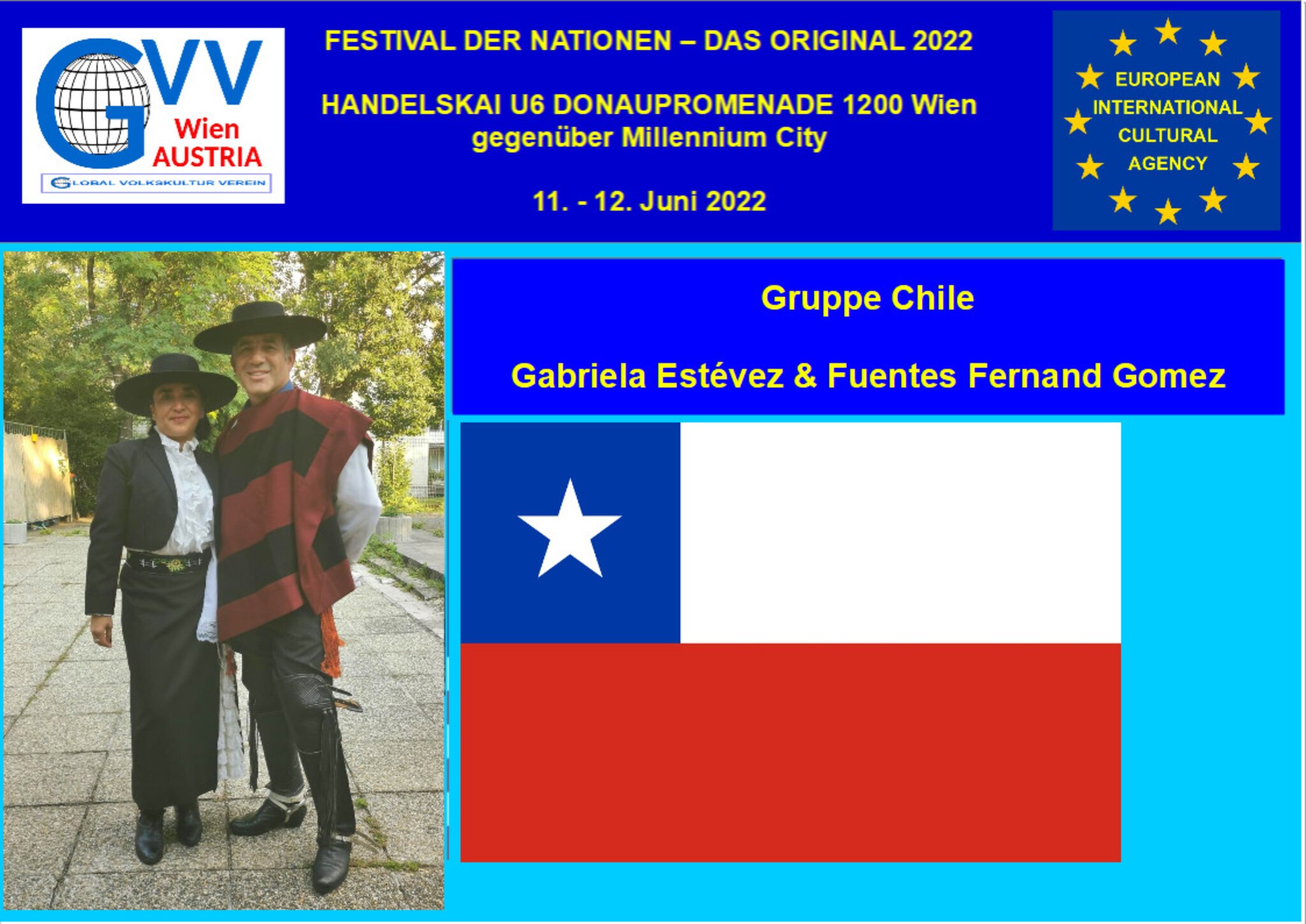 Festival der Nationen - Das Original 2022: Chile erstmals dabei - Wien