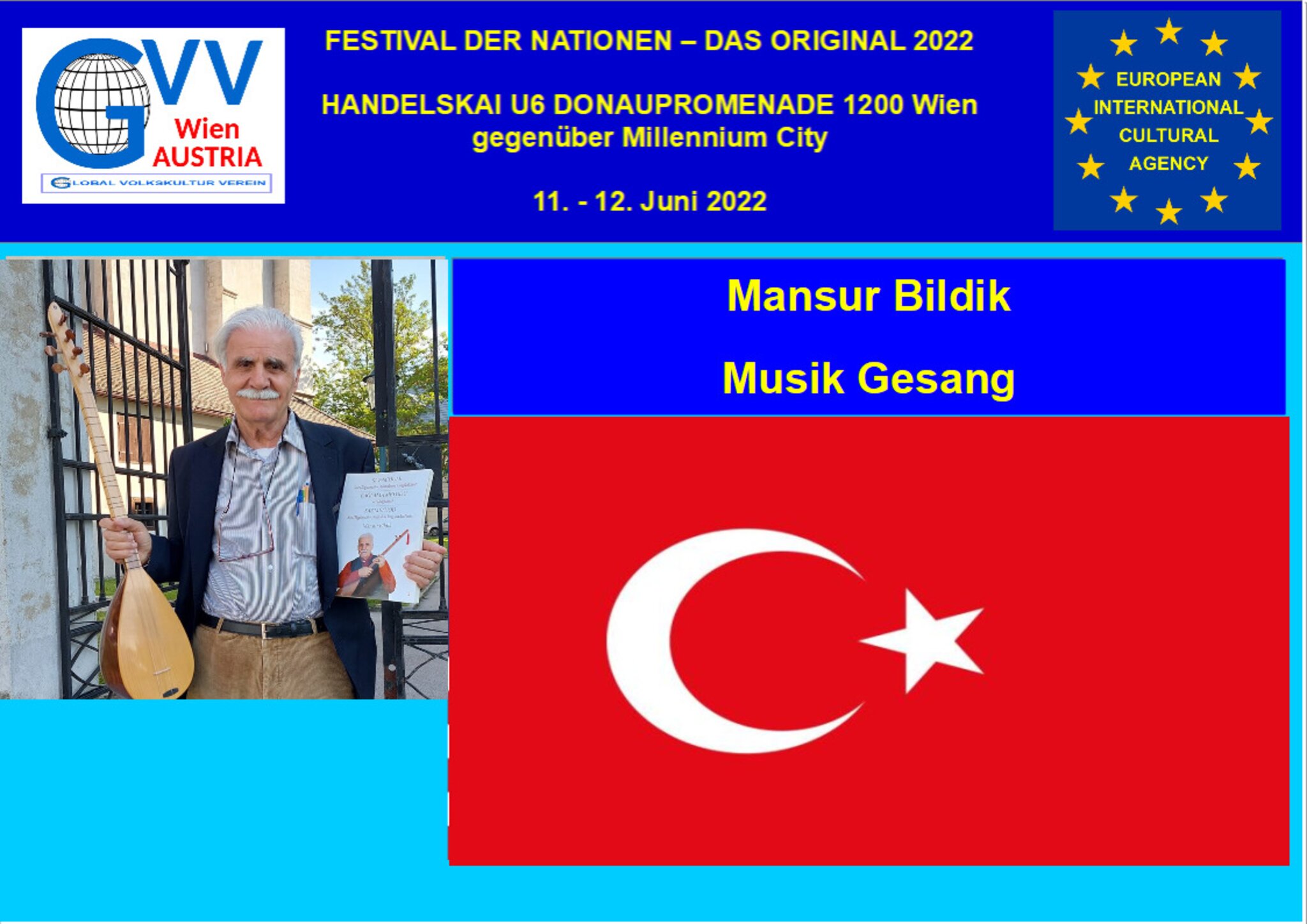 Festival der Nationen - Das Original 2022: Mansur Bildik am Festival ...