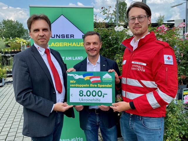 Übergabe in Ternitz: Lagerhauskunden spenden doppelt - Neunkirchen