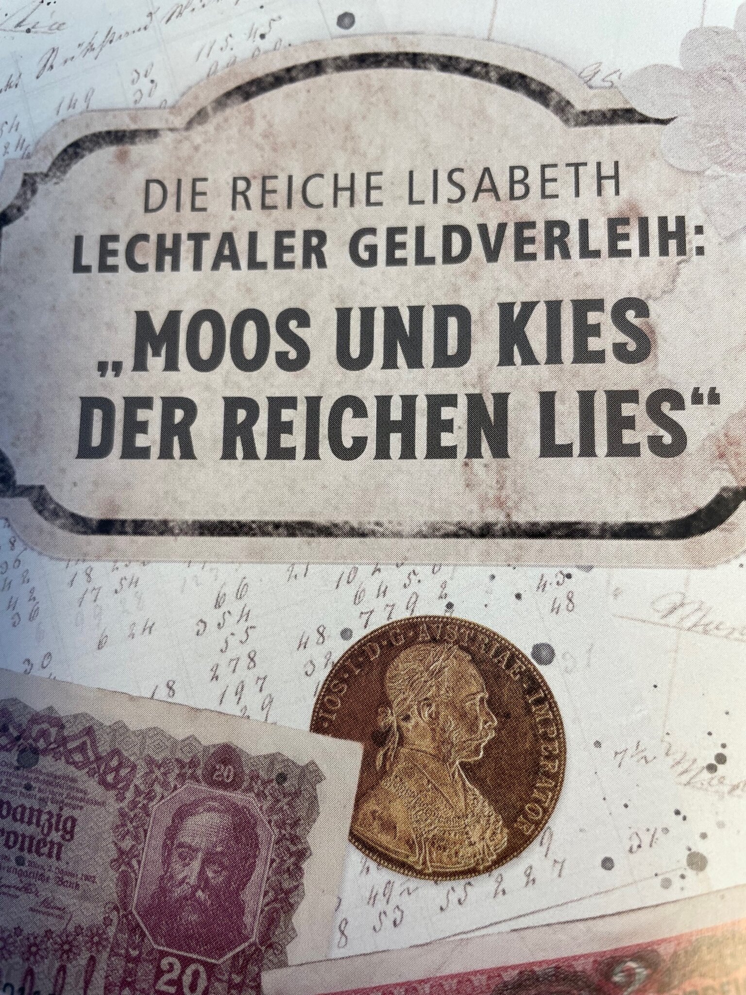 Sonderausstellung: "Die reiche Lisabeth" in der Wunderkammer Elbigenalp ...