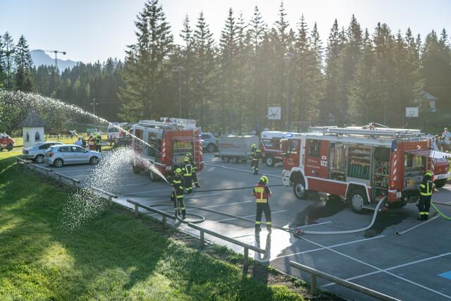 FF Windischgarsten, Hinterstoder, Vorderstoder: Feuerwehrübung auf der ...